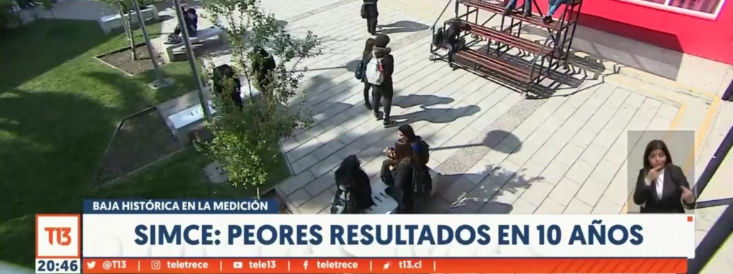 [T13 CENTRAL] LOS PEORES RESULTADOS EN 10 AÑOS DE LA PRUEBA SIMCE ...