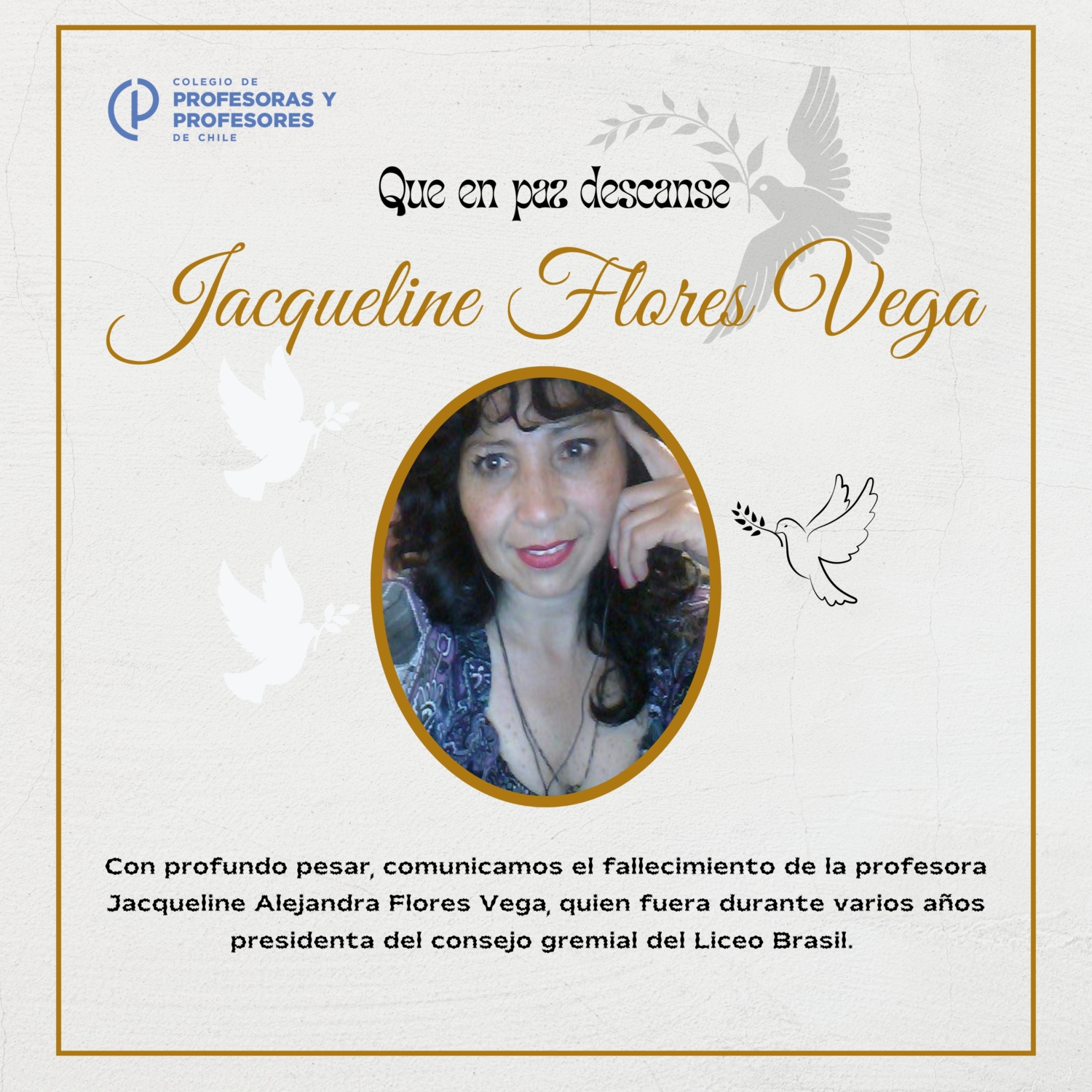 Obituarios – Portal del Colegio de Profesoras y Profesores de Chile