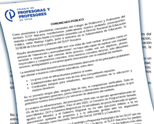 COMUNICADO PÚBLICO COMUNALES DEL TERRITORIO SLEP ATACAMA – Portal del ...